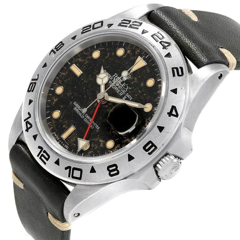 Rolex Explorer II Transitional Tropical Dial Steel Men's Watch 16550 ...