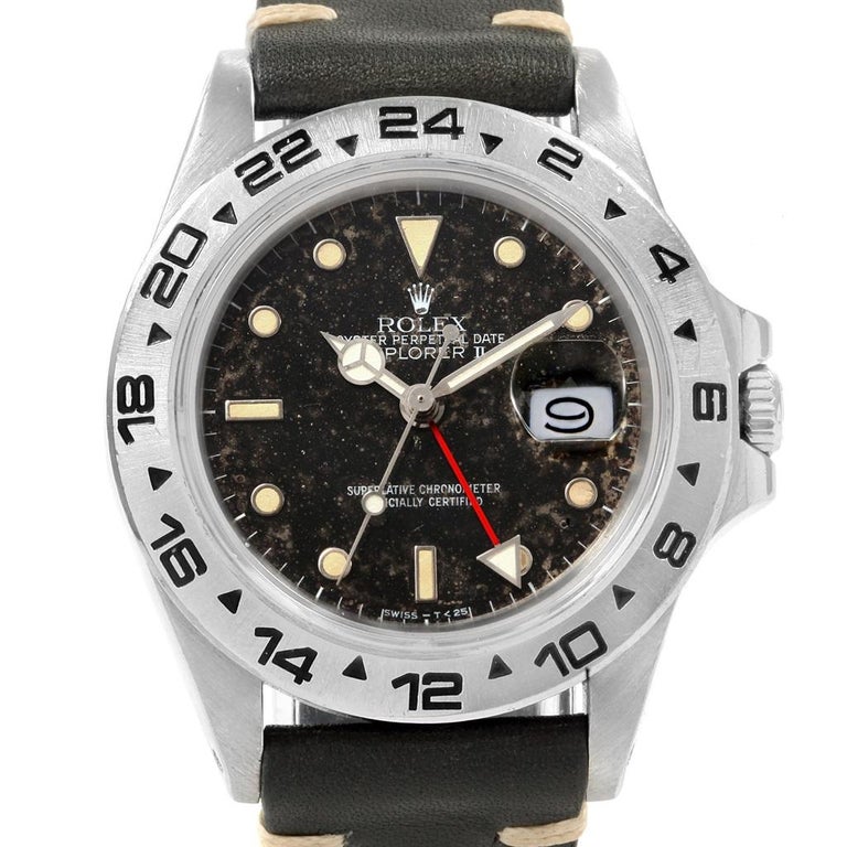 Rolex Explorer II Transitional Tropical Dial Steel Men's Watch 16550 ...
