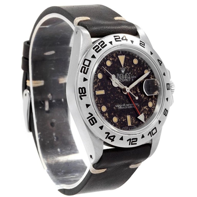 Rolex Explorer II Transitional Tropical Dial Steel Men's Watch 16550 ...