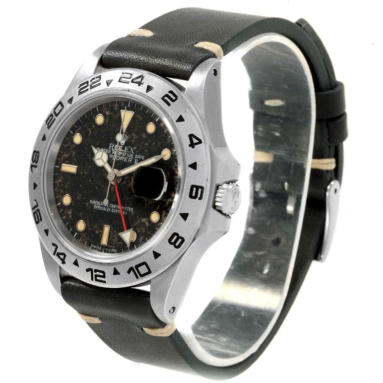Rolex Explorer II Transitional Tropical Dial Steel Men's Watch 16550 ...