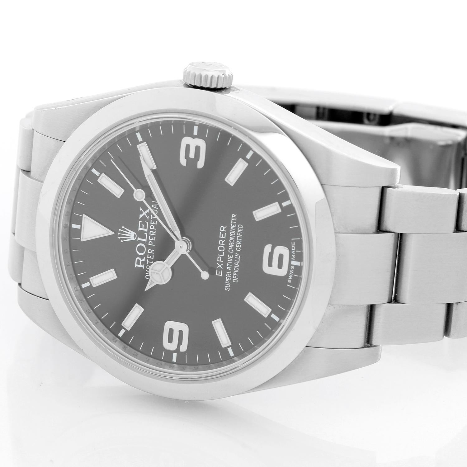 Rolex Explorer Men's Stainless Steel Watch 214270 at 1stDibs
