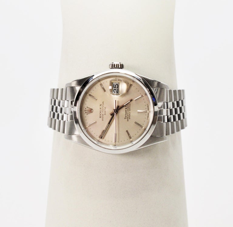 Rolex for Tiffany and Co. Model 15200 Wristwatch at 1stDibs