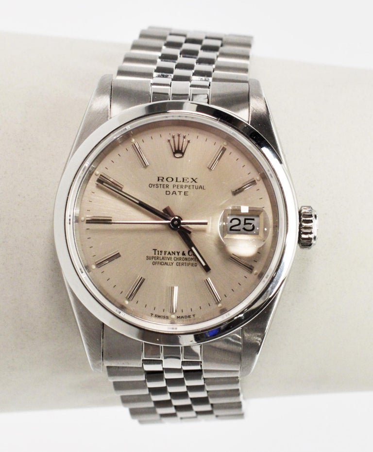 Rolex for Tiffany and Co. Model 15200 Wristwatch at 1stDibs