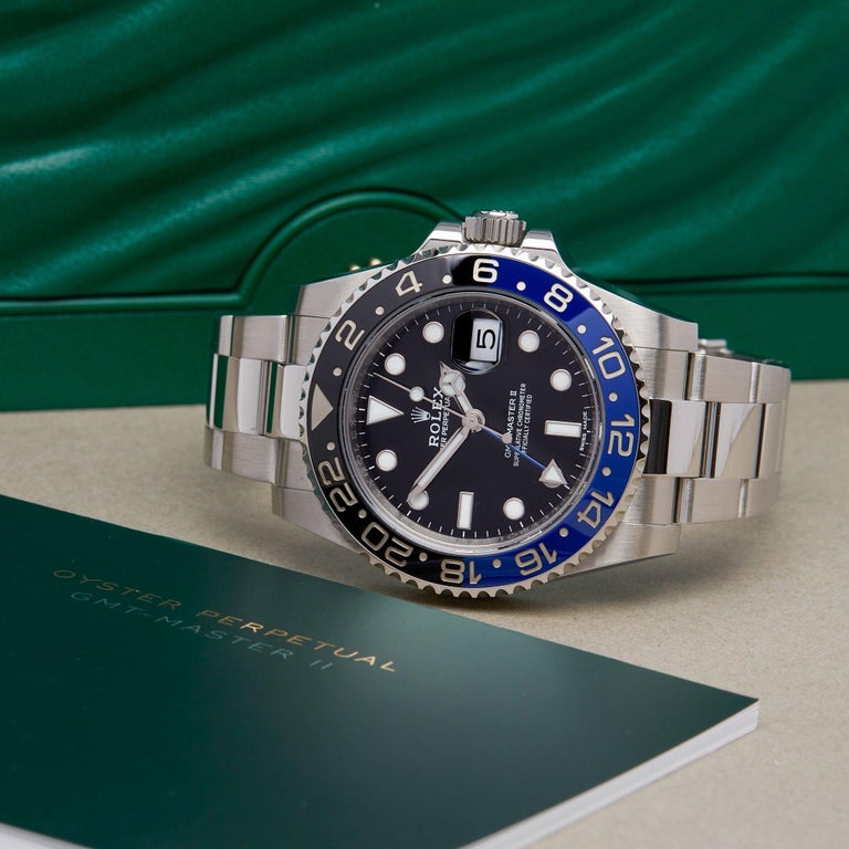 Rolex GMT-Master 116710BLNR Men's Stainless Steel Batman Watch at 1stDibs