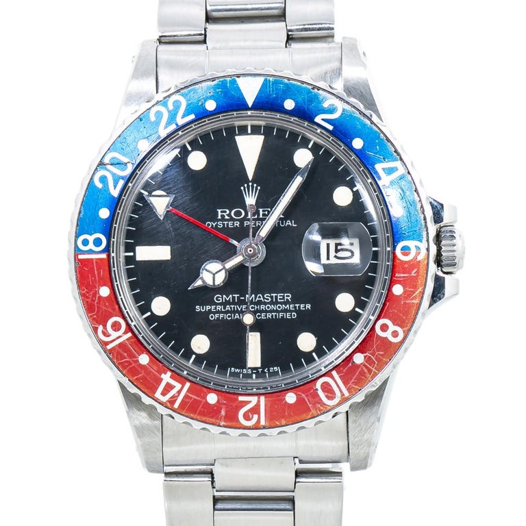 Rolex GMT Master 1675 Mark V Vintage Pepsi Automatic Mens Watch For ...