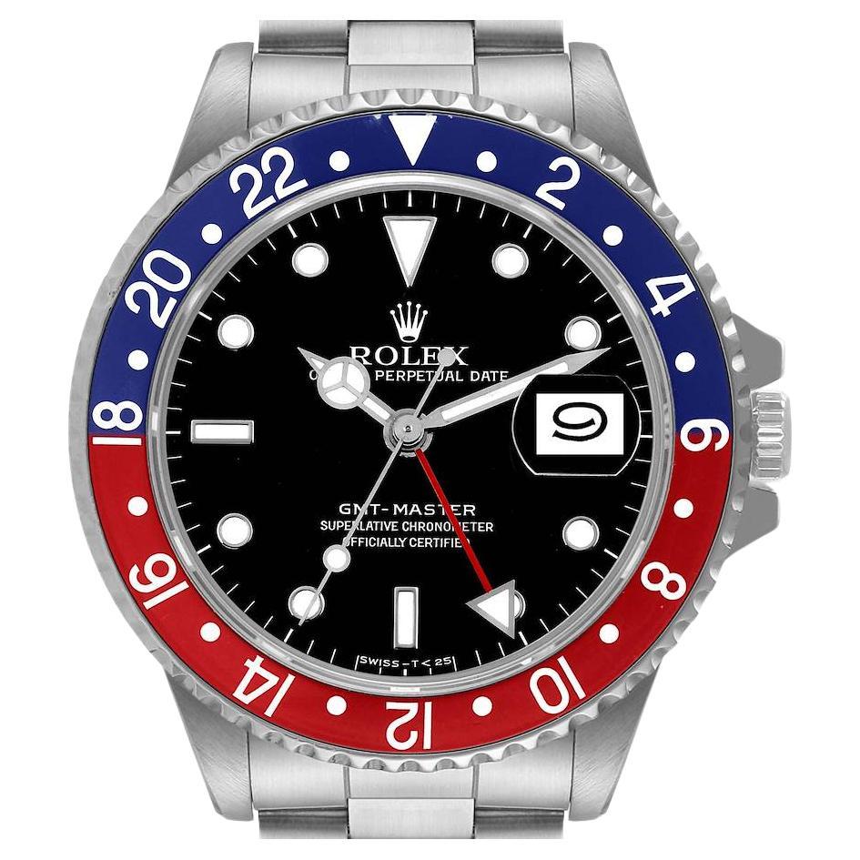 Rolex GMT Master Fat Lady Vintage Pepsi Blue Red Bezel Watch 16760 For ...