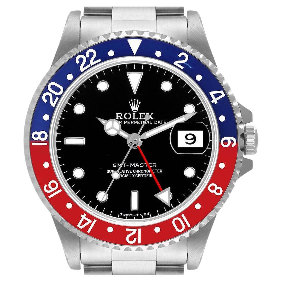 Rolex GMT Master Black Bezel Automatic Steel Men's Watch 16700 For Sale ...