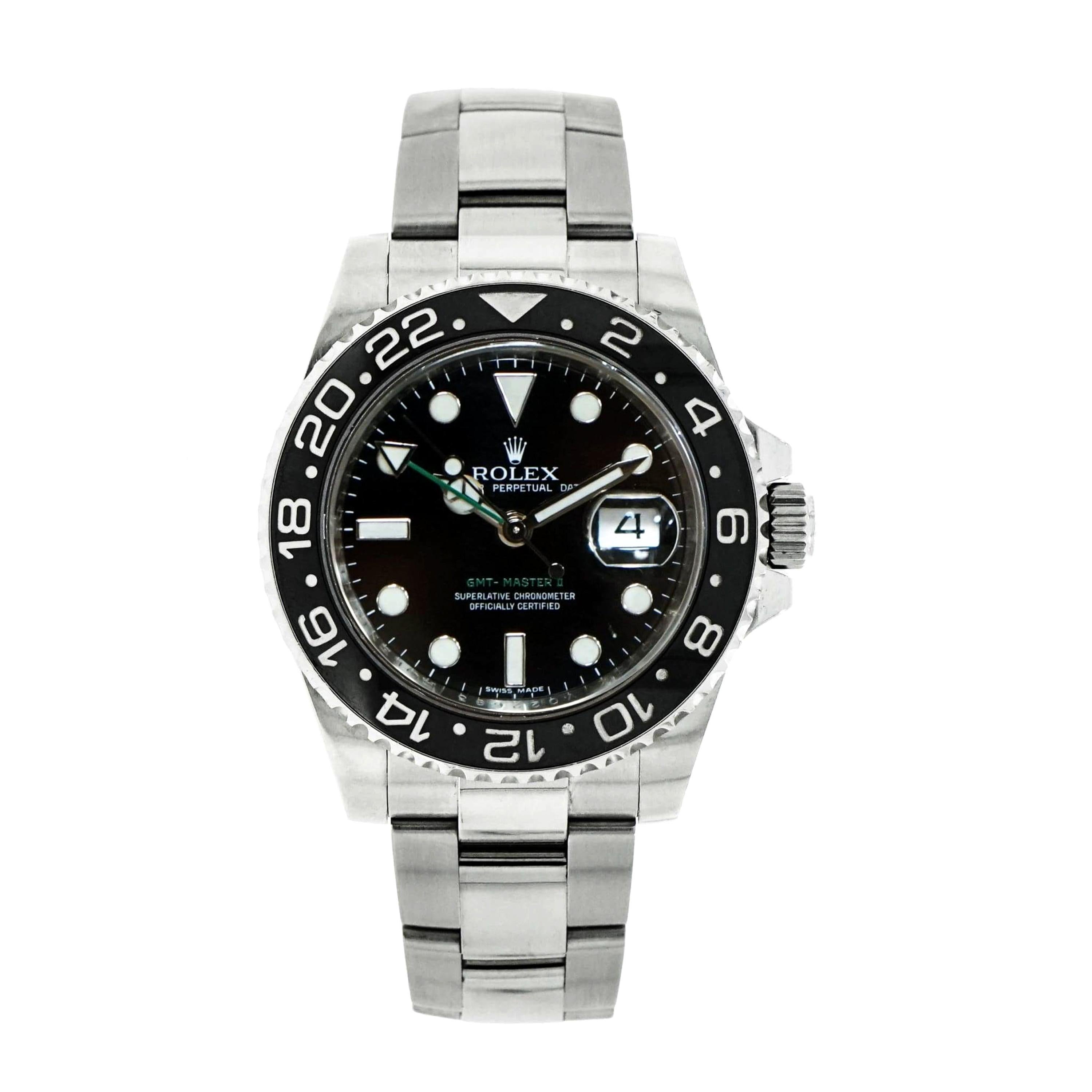 Rolex Gmt No Cyclops - For Sale on 1stDibs