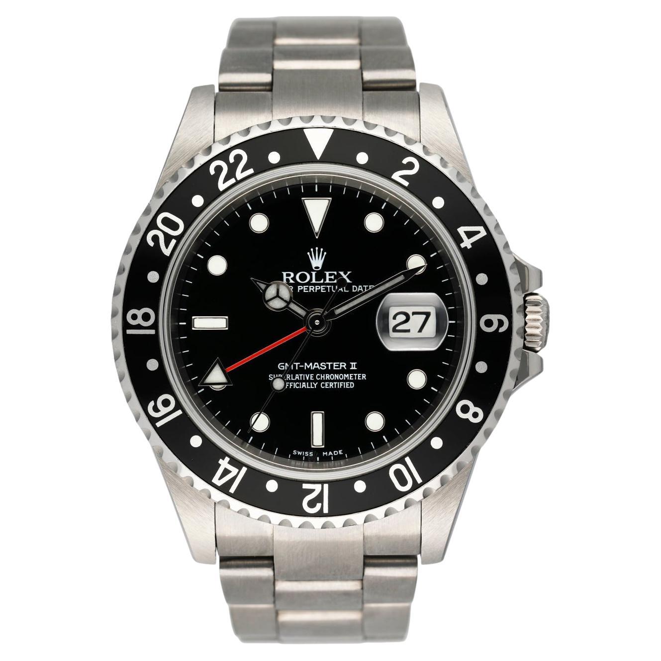 Rolex GMT Master II Yellow Gold Steel Men's Watch 116713 Box Papers For ...