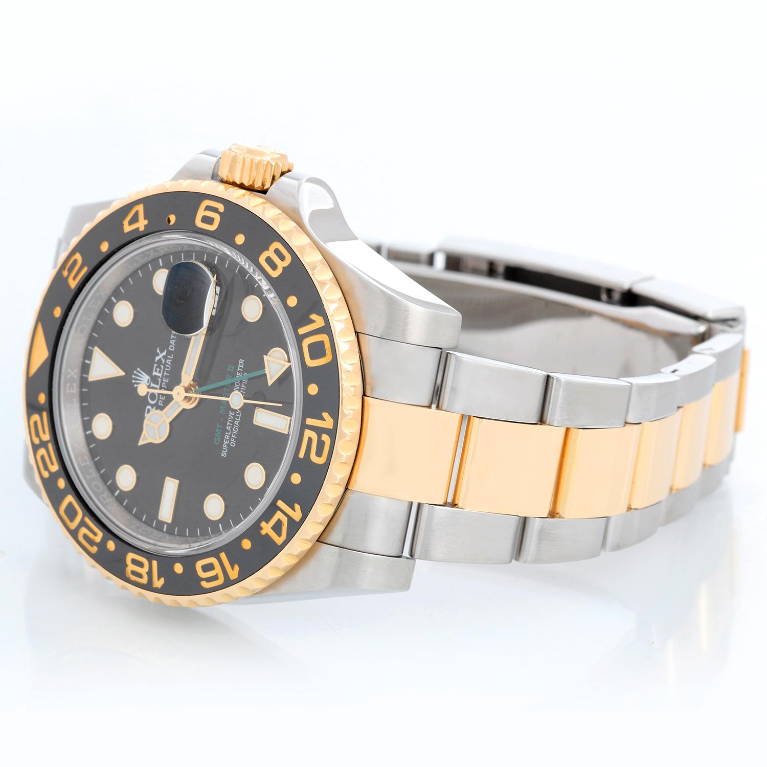Rolex GMT-Master II 2-Tone Men's Watch 116713 with Green GMT Hand For ...