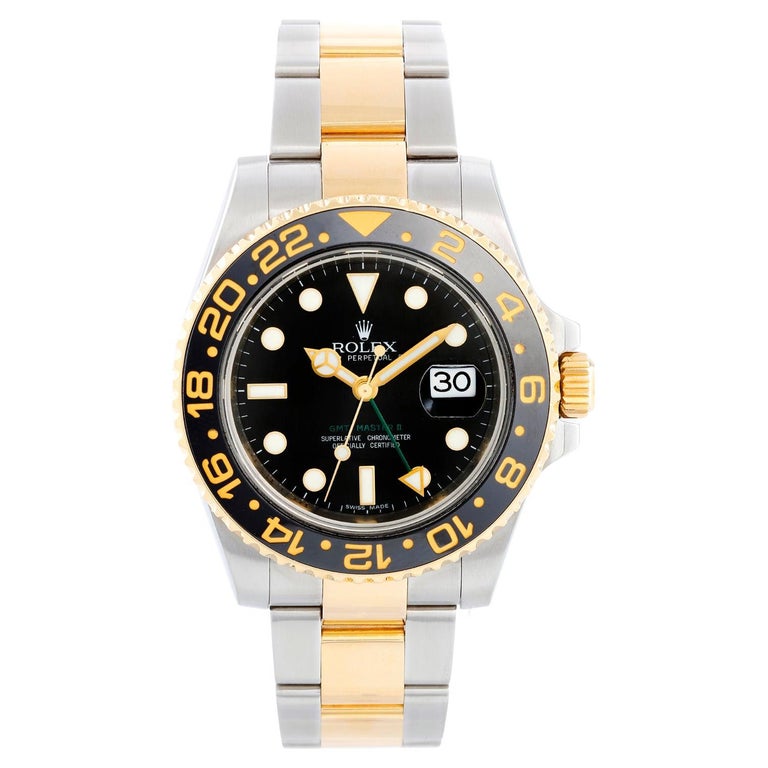 Rolex GMT-Master II 2-Tone Men's Watch 116713 with Green Gmt Hand For ...