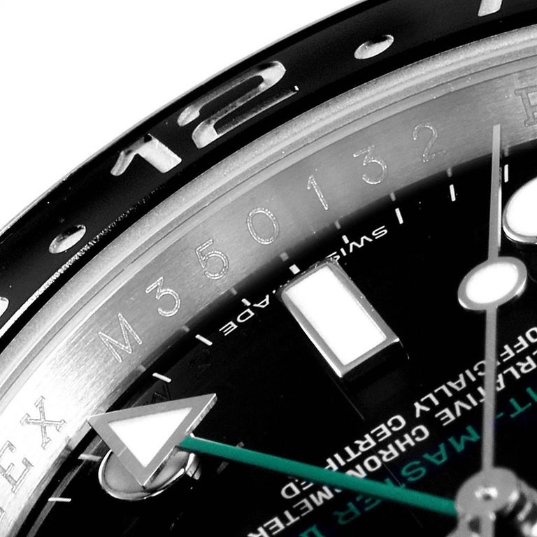 Rolex GMT Master II Green Hand Men's Watch 116710 Box Card For Sale at ...