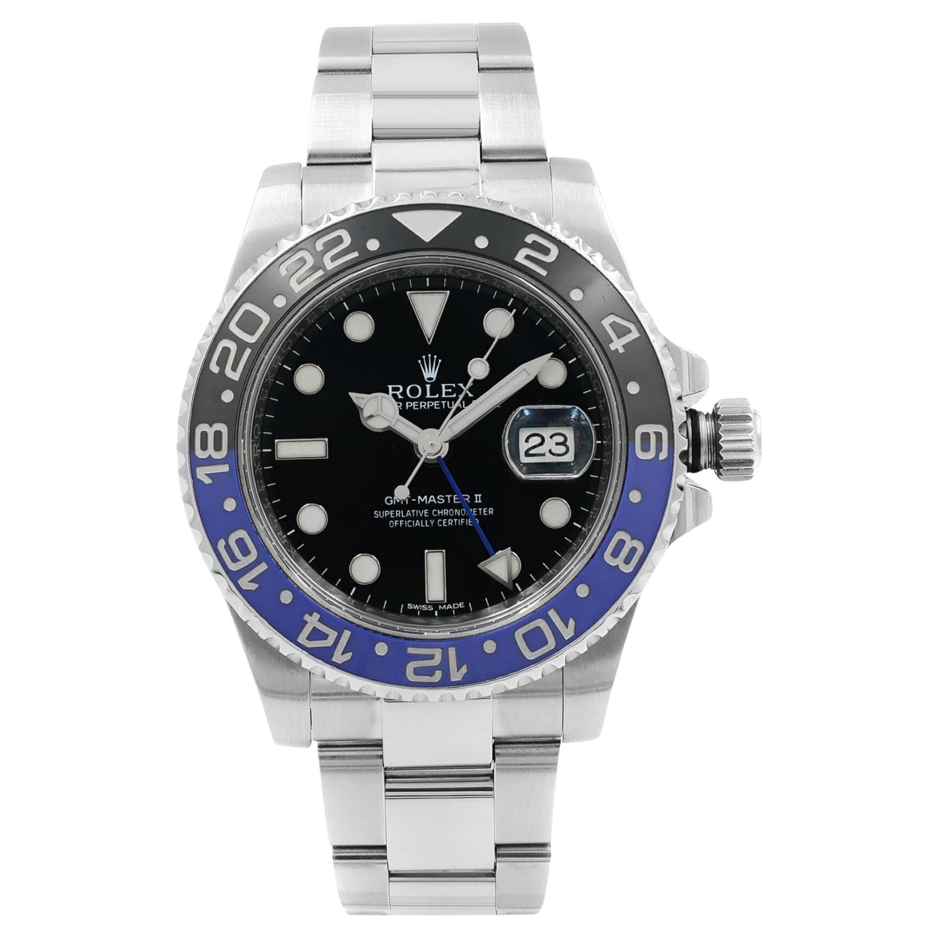 Rolex GMT Master II Batman "Batman" 40mm 116710 For Sale at 1stDibs