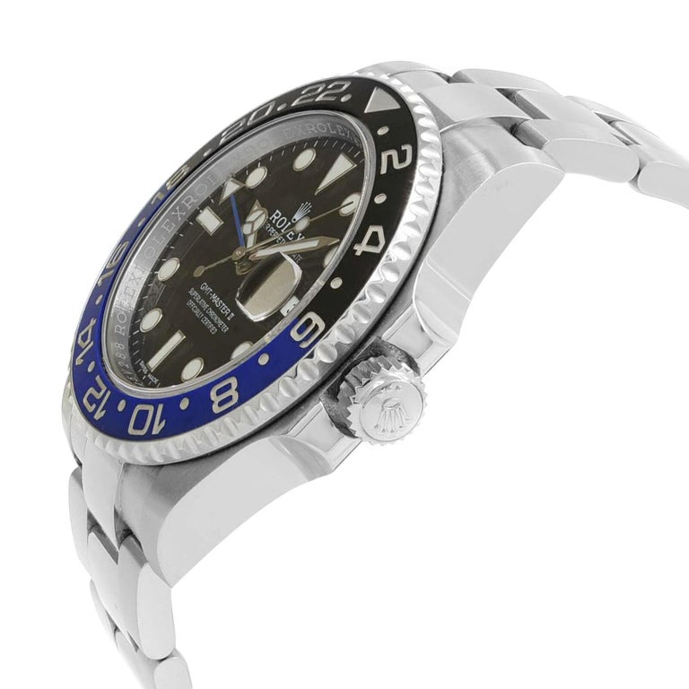 Rolex GMT-Master II 'Batman' Black Dial Steel Automatic Men's Watch ...