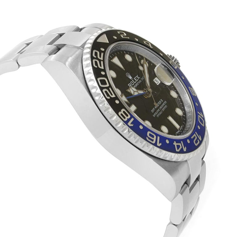 Rolex GMT-Master II 'Batman' Black Dial Steel Automatic Men's Watch ...