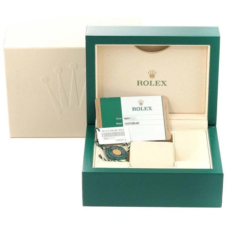Rolex GMT Master II Batman Blue Black Ceramic Bezel Steel Watch 116710 ...