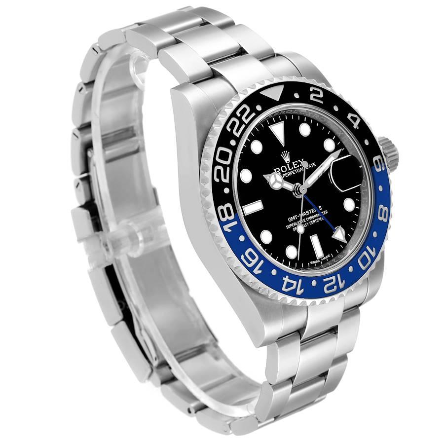 Rolex GMT Master II Batman Blue Black Ceramic Bezel Steel Watch 116710 ...