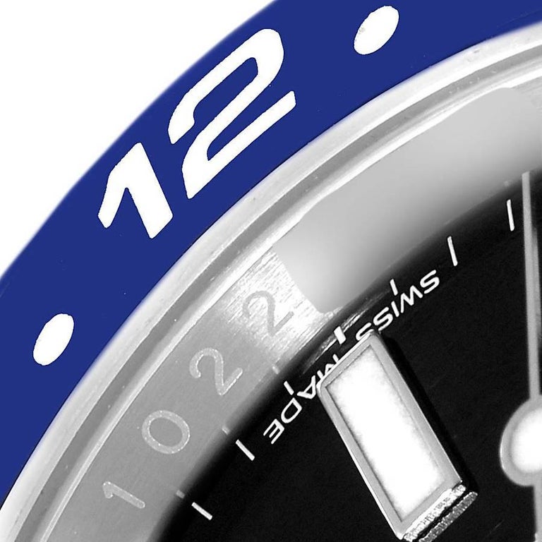 Rolex Gmt Master II Batman Blue Black Ceramic Bezel Steel Watch 116710 ...