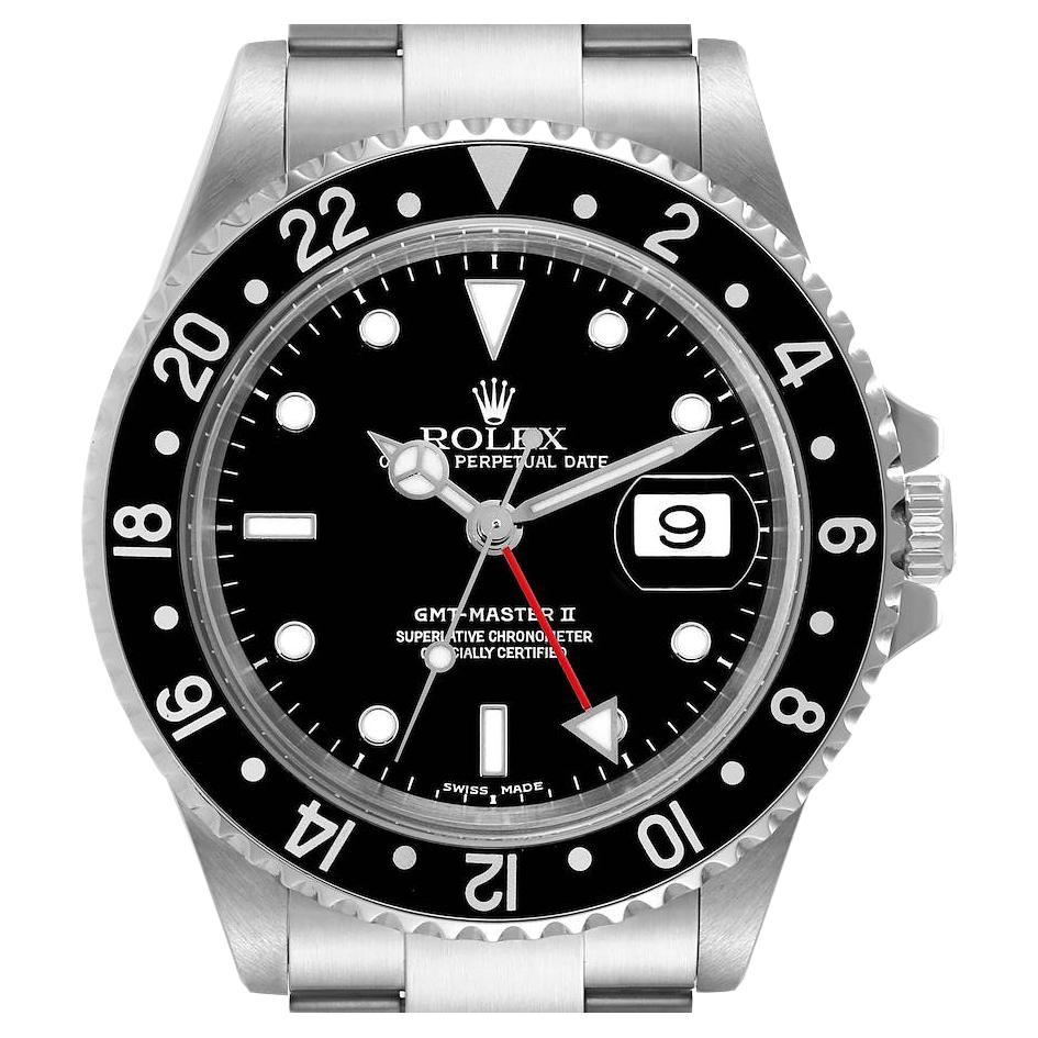 Rolex GMT Master II Error Dial Steel Men's Watch 16710 For Sale at ...