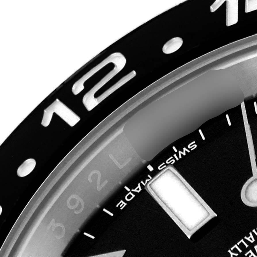 Rolex GMT Master II Black Dial Ceramic Bezel Steel Mens Watch 116710 ...