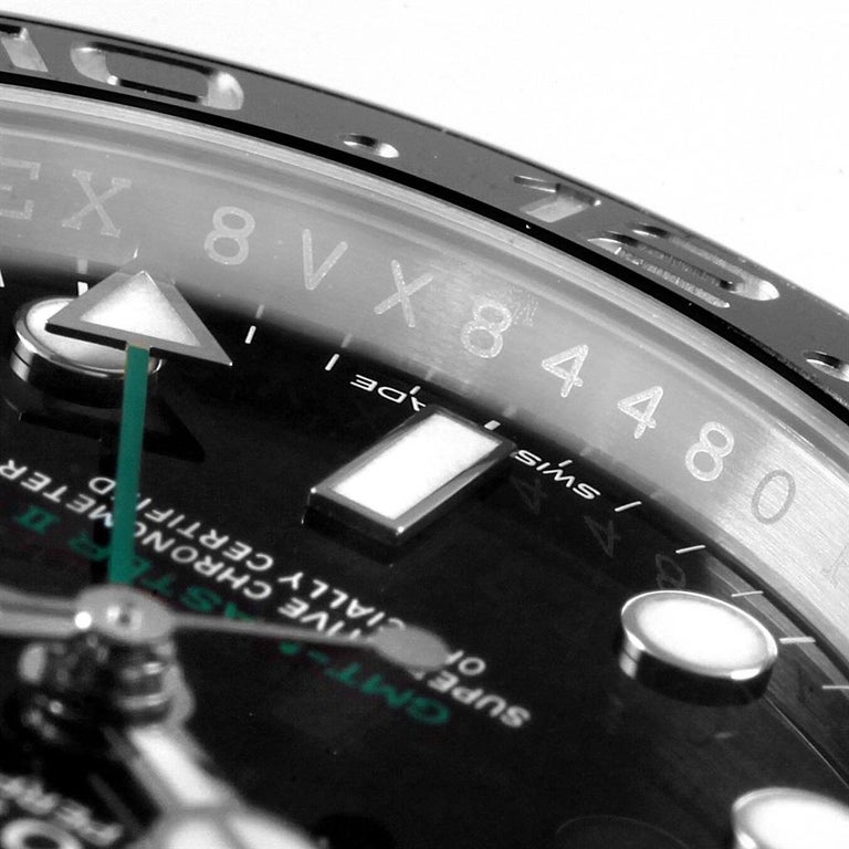 Rolex GMT Master II Black Dial Green Hand Men’s Watch 116710 For Sale ...