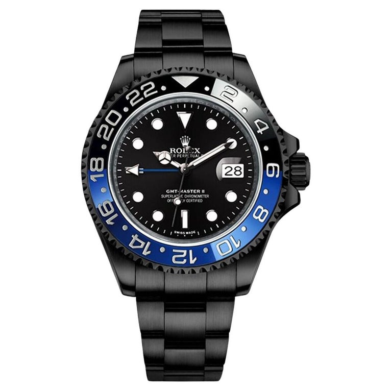 Rolex GMT-Master II Black PVD/DLC Coated Stainless Steel Watch ...