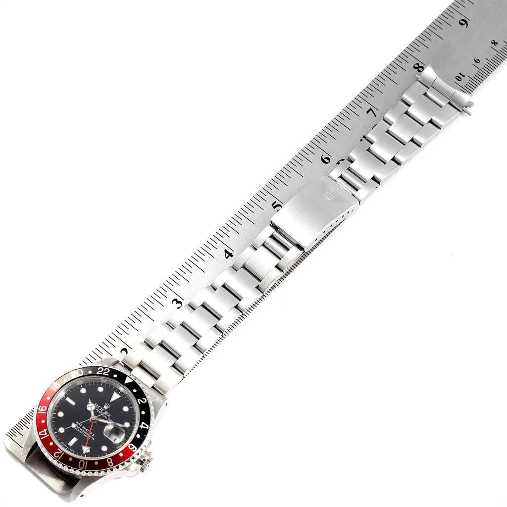 Rolex GMT Master II Black Red Coke Bezel Steel Men's Watch 16710 For ...