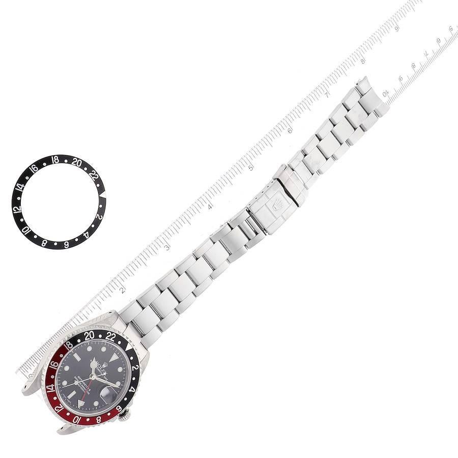 Rolex GMT Master II Black Red Coke Bezel Steel Mens Watch 16710 For ...