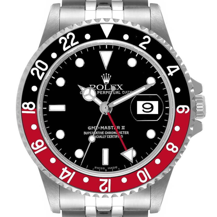 Rolex GMT Master II Pepsi Coke And Black Bezel Men's Watch 16710 For ...