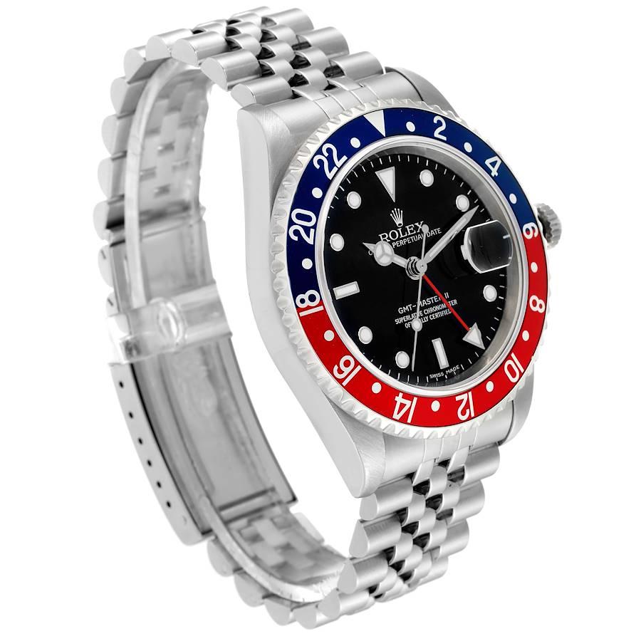 Rolex GMT Master II Blue Red Pepsi Error Dial Mens Watch 16710 Box ...