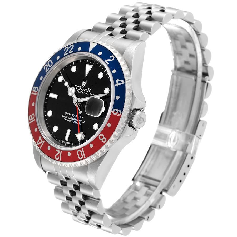Rolex GMT Master II Blue Red Pepsi Error Dial Mens Watch 16710 Box ...