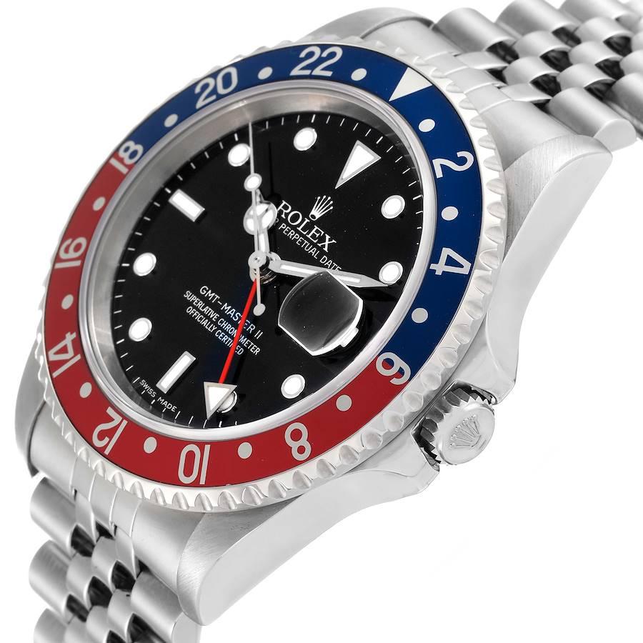 Rolex GMT Master II Blue Red Pepsi Error Dial Mens Watch 16710 Box ...
