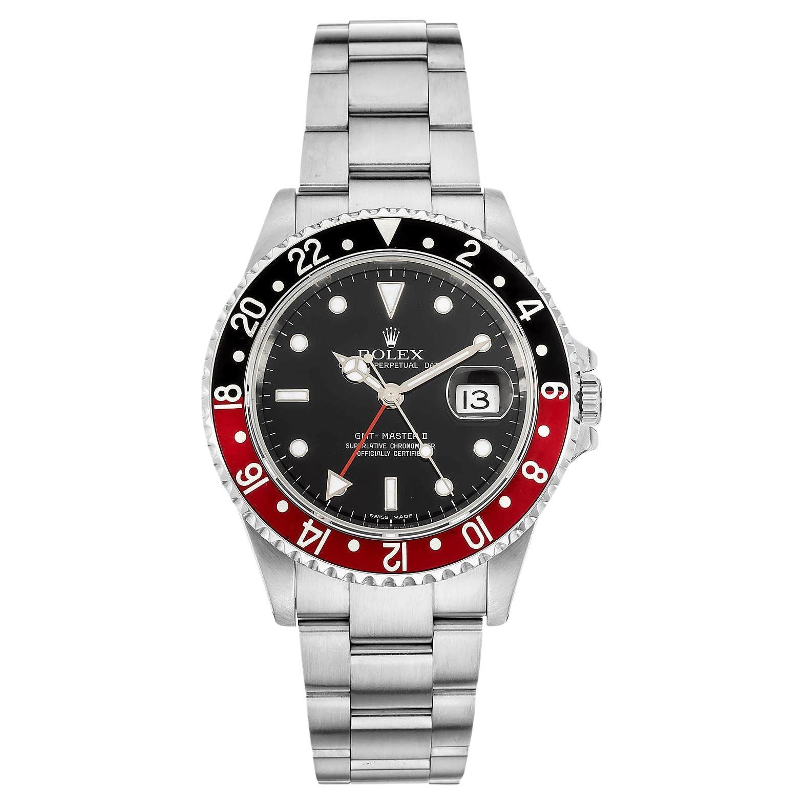 Rolex GMTMasterII 16710 Coke ZSerial Rectangular Dial 3186Movement Box ...