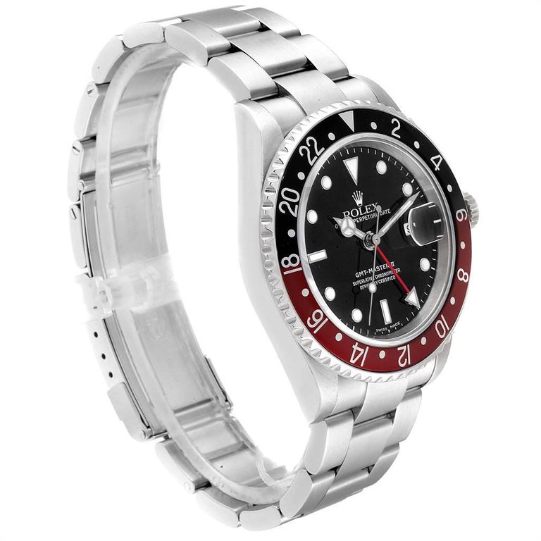 Rolex GMT Master II Coke Men's Watch 16710 with Extra 2 Bezel Inserts ...