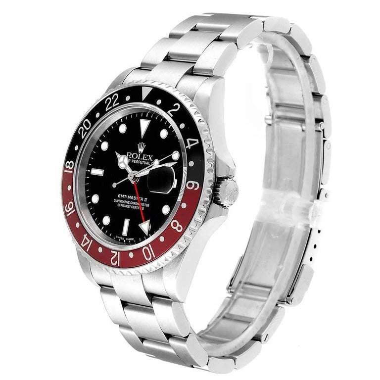 Rolex GMT Master II Coke Men's Watch 16710 with Extra 2 Bezel Inserts ...