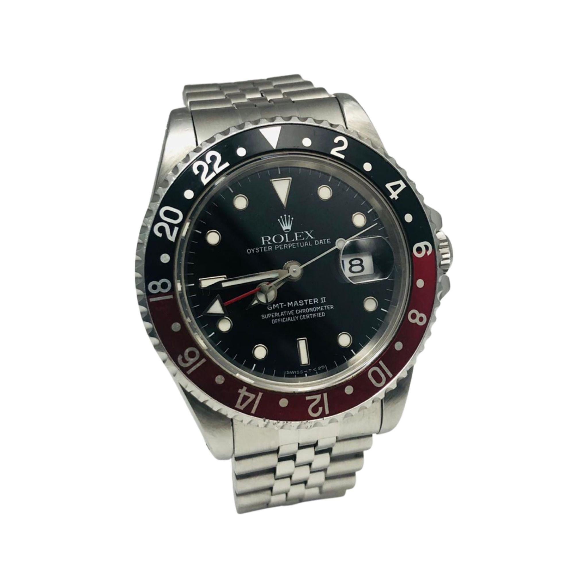 Rolex Gmt-Master II 'Coke' Red and Black Bezel Ref. 16710 Stainless ...