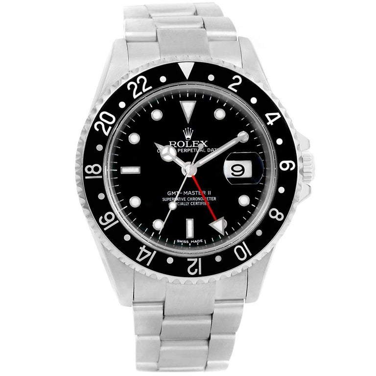Rolex GMT Master II Error Dial Steel Men's Watch 16710 Box Papers For ...