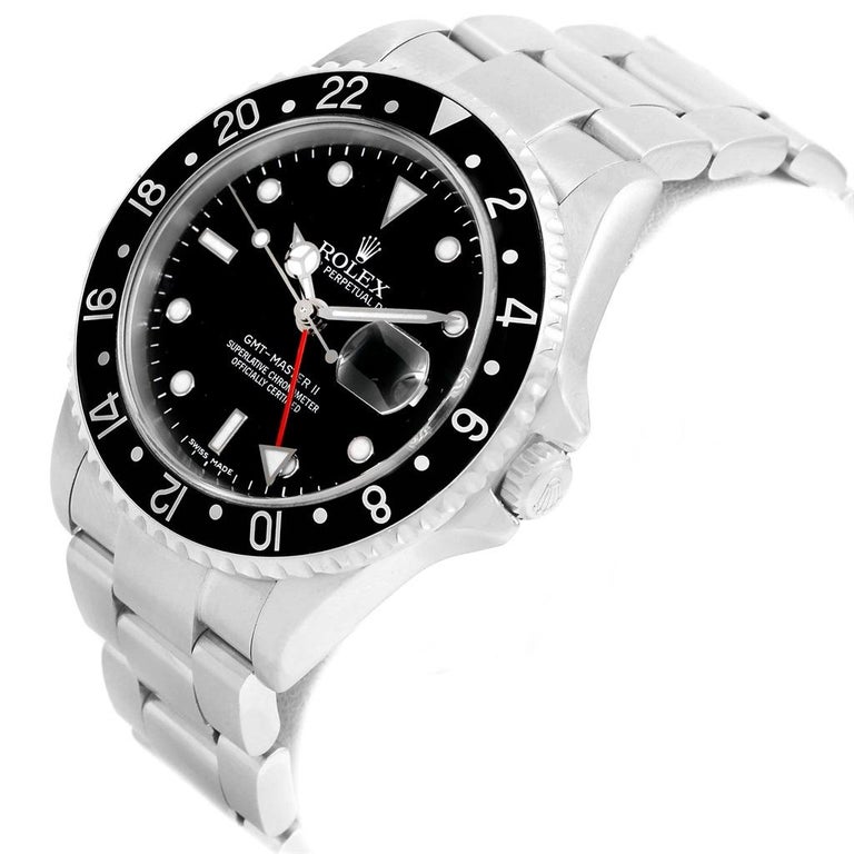 Rolex GMT Master II Error Dial Steel Men's Watch 16710 Box Papers For ...