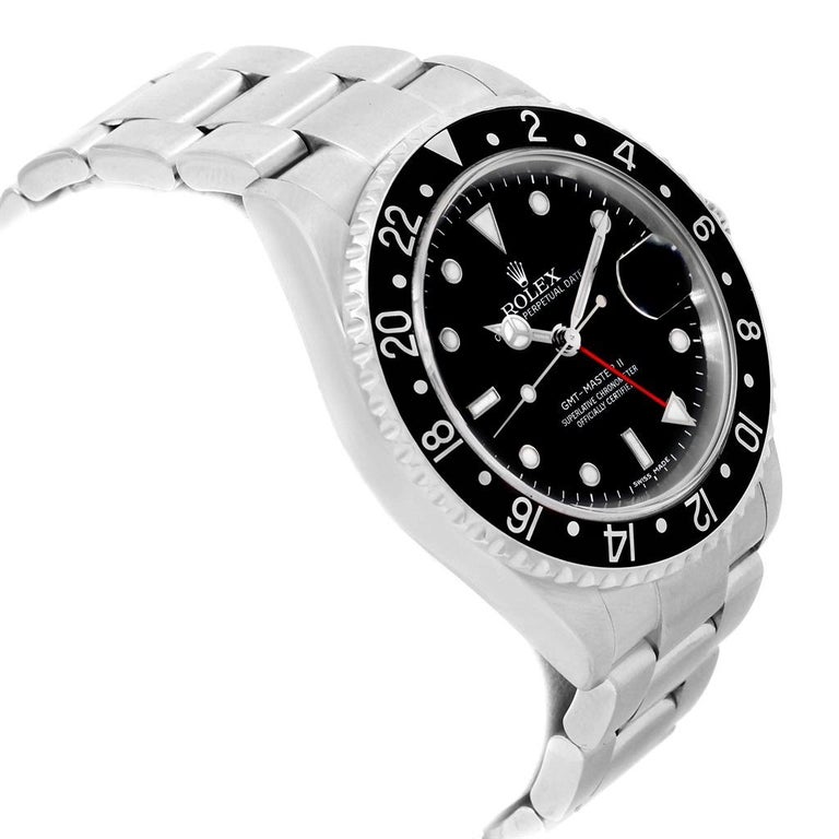 Rolex GMT Master II Error Dial Steel Men's Watch 16710 Box Papers For ...
