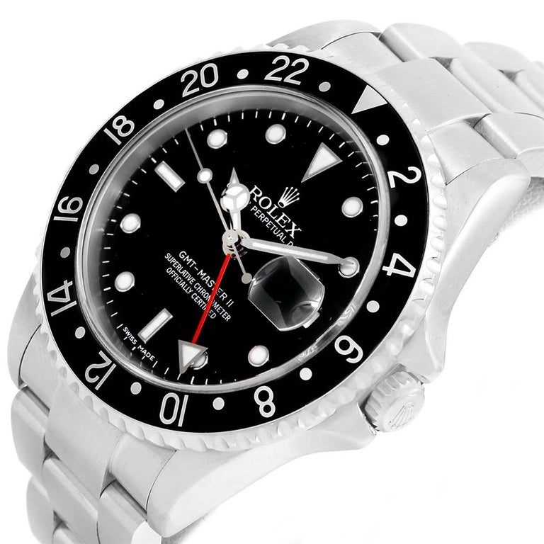 Rolex GMT Master II Error Dial Steel Men's Watch 16710 Box Papers For ...