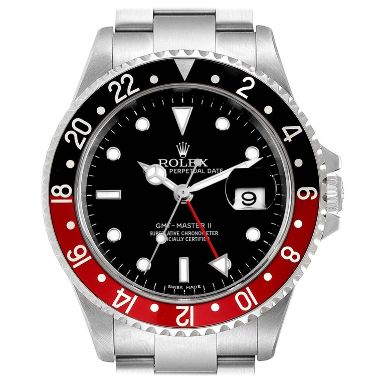 Rolex GMT Master II Error Dial Coke Bezel Steel Men's Watch 16710 For ...