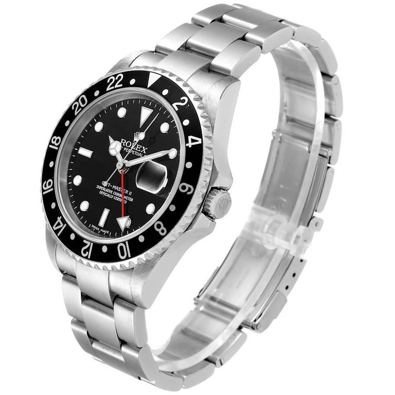 Rolex GMT Master II Error Dial Steel Men's Watch 16710 For Sale at 1stDibs