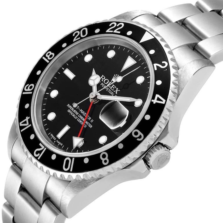 Rolex GMT Master II Error Dial Steel Men's Watch 16710 For Sale at 1stDibs
