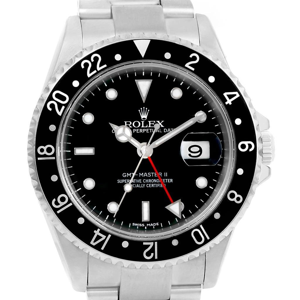 Rolex GMT Master II Error Dial Steel Men's Watch 16710 Box Papers For ...