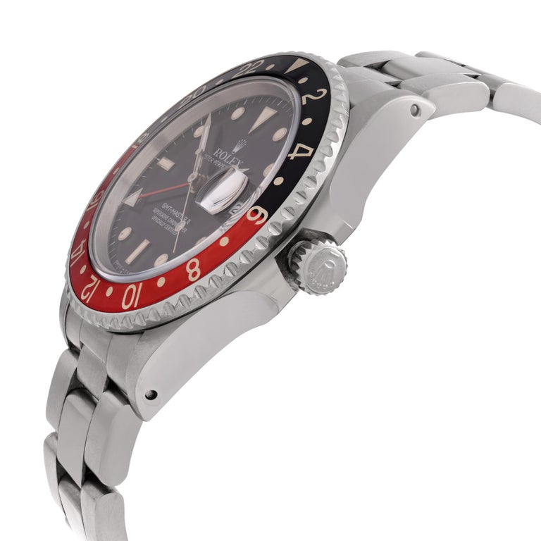 Rolex GMT-Master II Fat Lady Coke Steel Black Dial Automatic Men's ...
