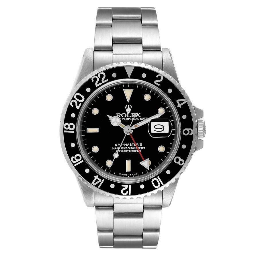 Rolex GMT Master II Fat Lady Vintage Steel Mens Watch 16760 For Sale at ...