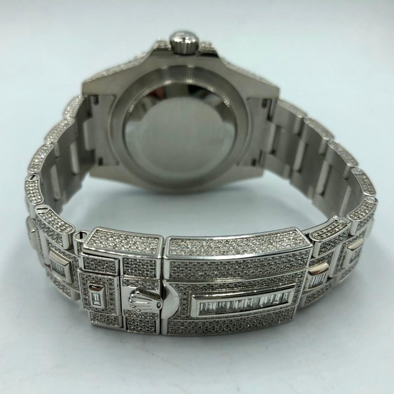 Rolex GMT-Master II "ICE" 116710LN Custom Diamond Pave, Full Set For ...