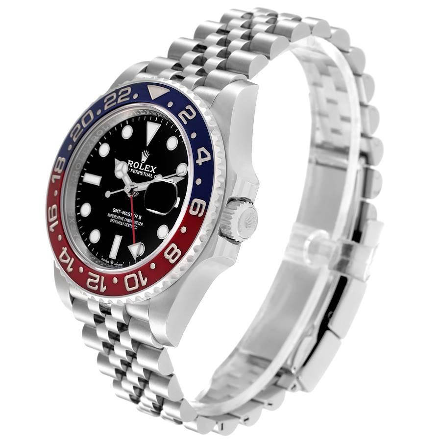 Rolex GMT Master II Pepsi Bezel Jubilee Steel Mens Watch 126710 Unworn ...