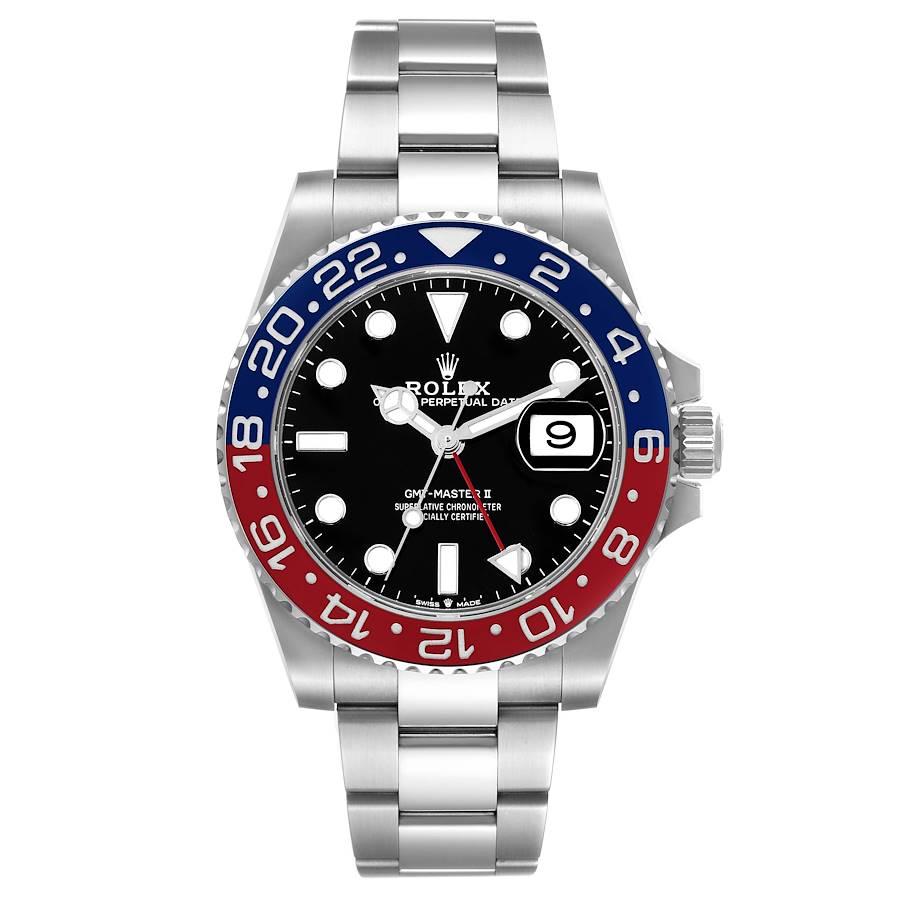 Rolex GMT Master II Pepsi Bezel Oyster Steel Mens Watch 126710 Unworn ...