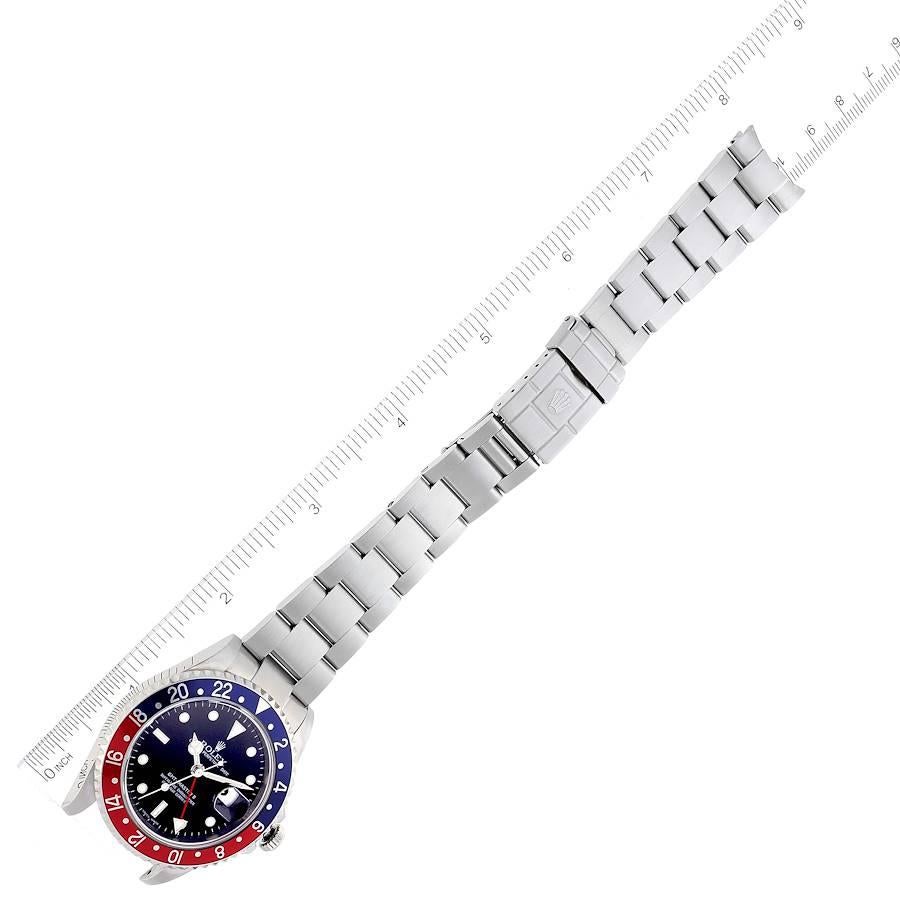 Rolex GMT Master II Pepsi Bezel Steel Mens Watch 16710 Box Card For ...